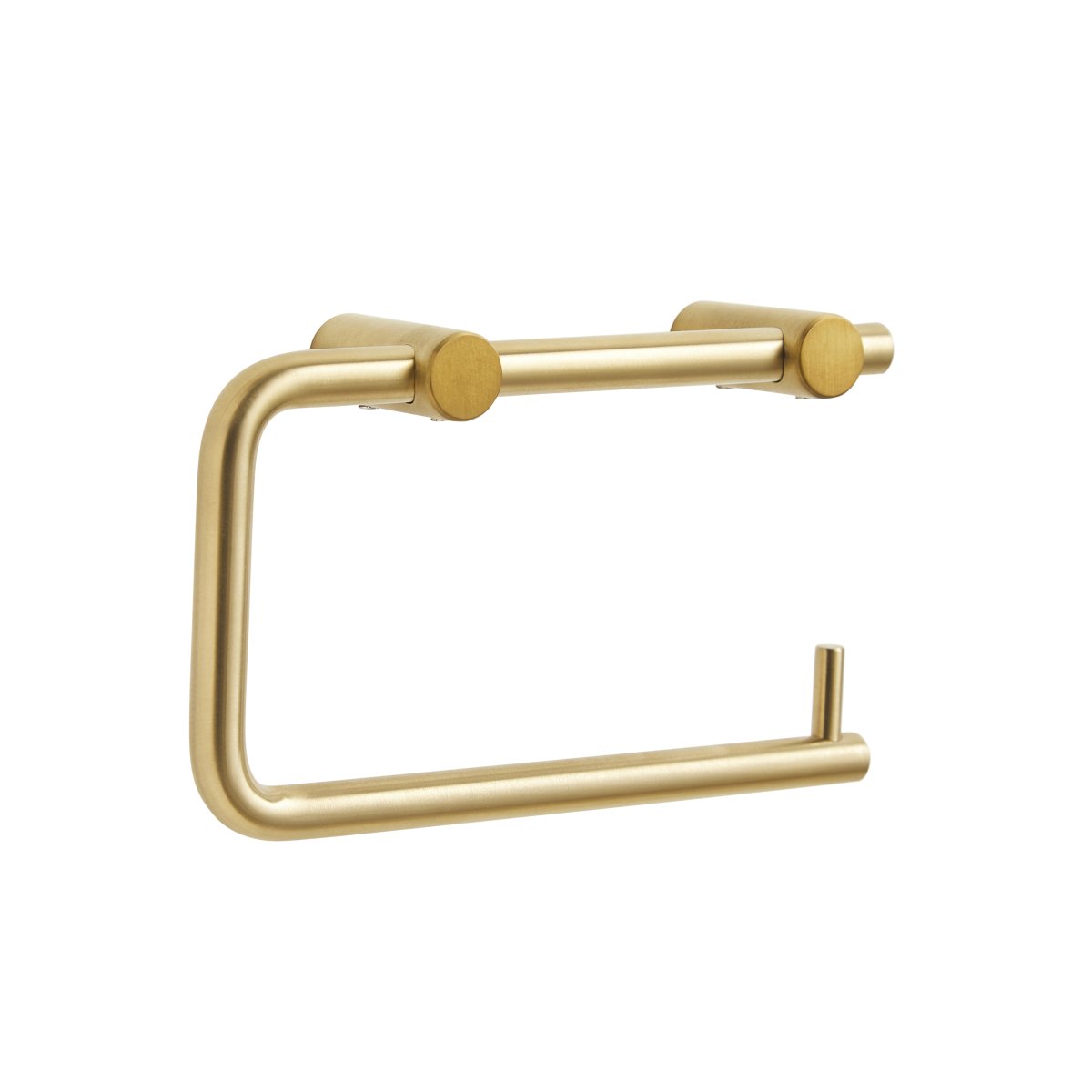 Messing toiletrulleholder, børstet finish, Toiletpapirholder