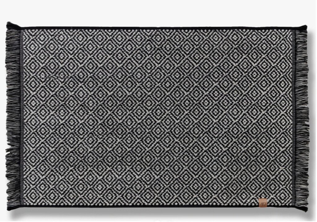 Mette Ditmer MOROCCO bademåtte 50x80 cm, sort/hvid - Bademåtter ...
